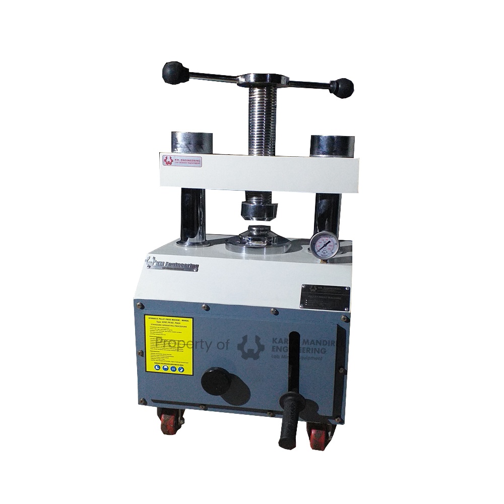 Hydraulic Pellet Press Machine Manual XRF| Preparasi Nikel XRF